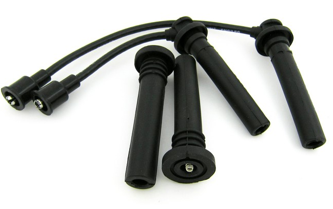 High Voltage Spark Plug Cables Set , Mazda Silicone Spark Plug Leads ...