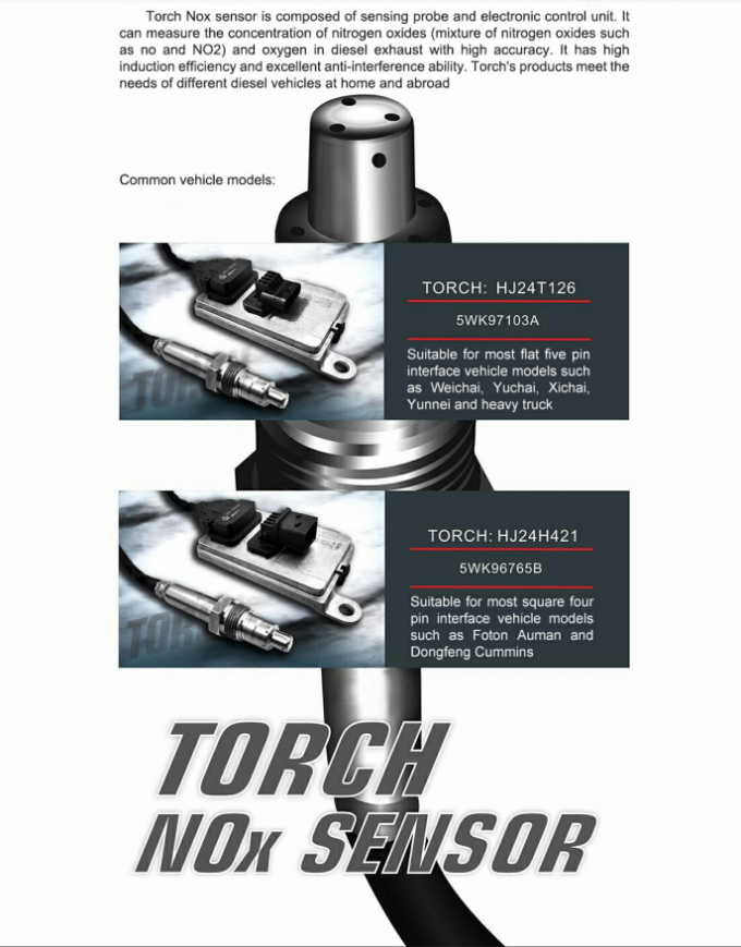 Nox Sensor A0009053603 5WK96683D Nitrogen Oxide Sensors For Mercedes